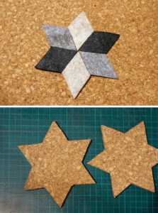 Felt Crafts - DIY Geometric Coasters